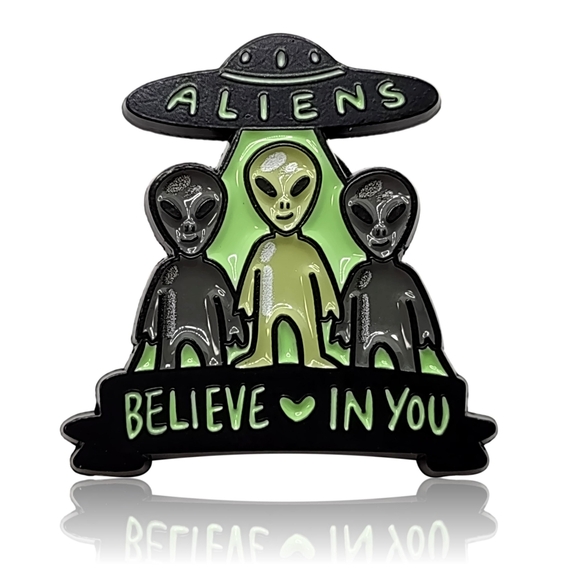 Accessories | Cryptid Enamel Aliens Ufo Pin | Poshmark